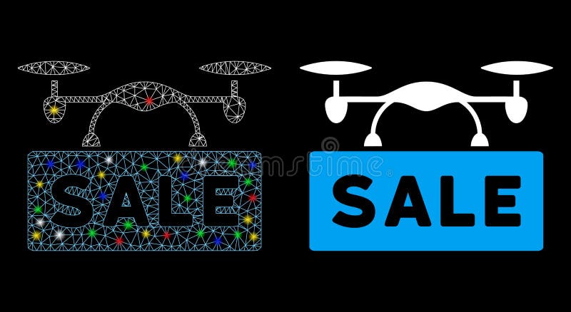Flare Mesh Wire Frame Airdrone Sale Icon with Flare Spots Stock Vector ... Flare Mesh Wire Frame Airdrone Sale Icon with Flare Spots Stock Vector ...