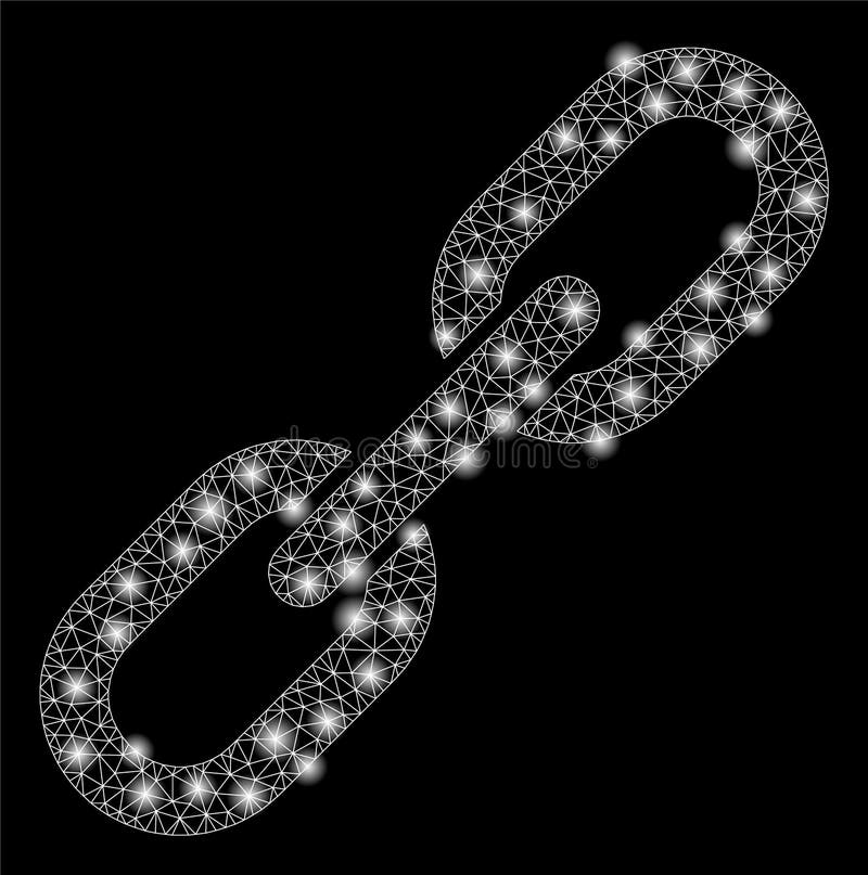 Flare Mesh Wire Frame Chain Link with Flare Spots Stock Vector ...