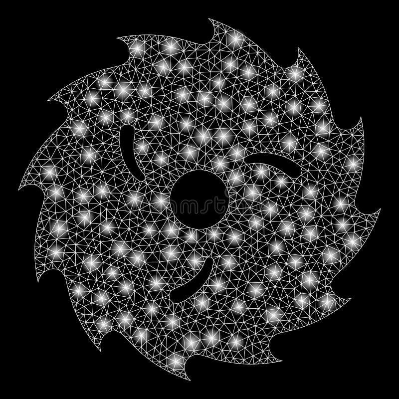 Flare Mesh Wire Frame Circular Wood Blade with Flare Spots Stock Vector ... Flare Mesh Wire Frame Circular Wood Blade with Flare Spots Stock Vector ...