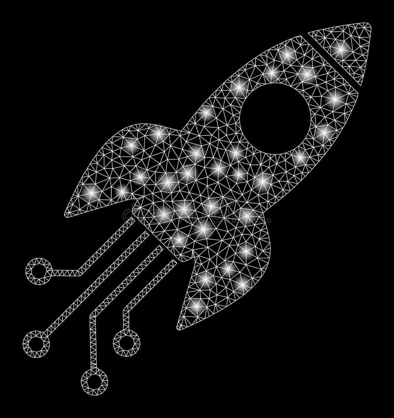 Flare Mesh Wire Frame Electronic Rocket with Flare Spots Stock ...