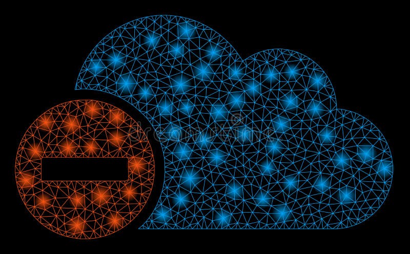 Flare Mesh Wire Frame Forbidden with Flare Spots Stock Vector ...