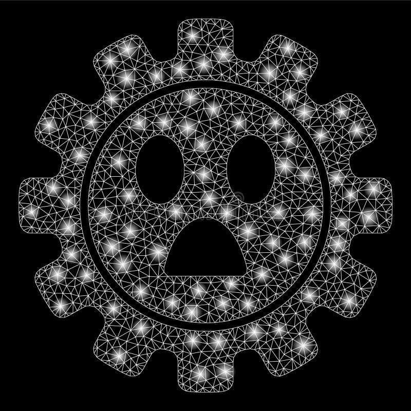 Flare Mesh Wire Frame Gear Wonder Smiley with Flare Spots Stock Vector ... Flare Mesh Wire Frame Gear Wonder Smiley with Flare Spots Stock Vector ...