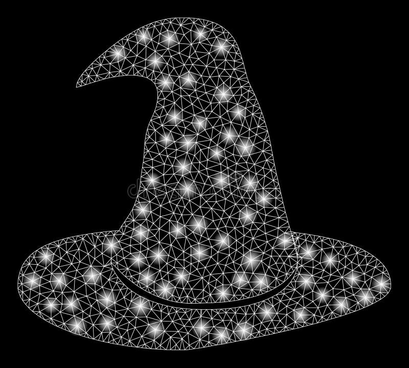 Flare Mesh Wire Frame Hat with Flare Spots Stock Vector - Illustration ...