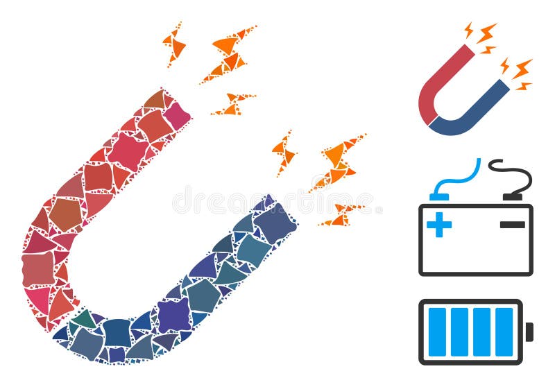 Flare Mesh Wire Frame Magnet Power with Flare Spots Stock Vector ...