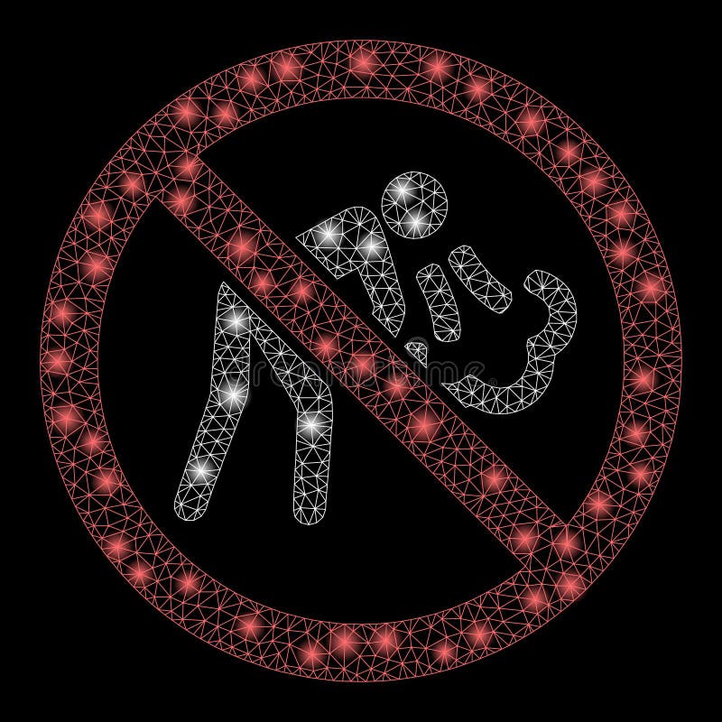 Flare Mesh Wire Frame No Vomit with Flare Spots Stock Illustration ...