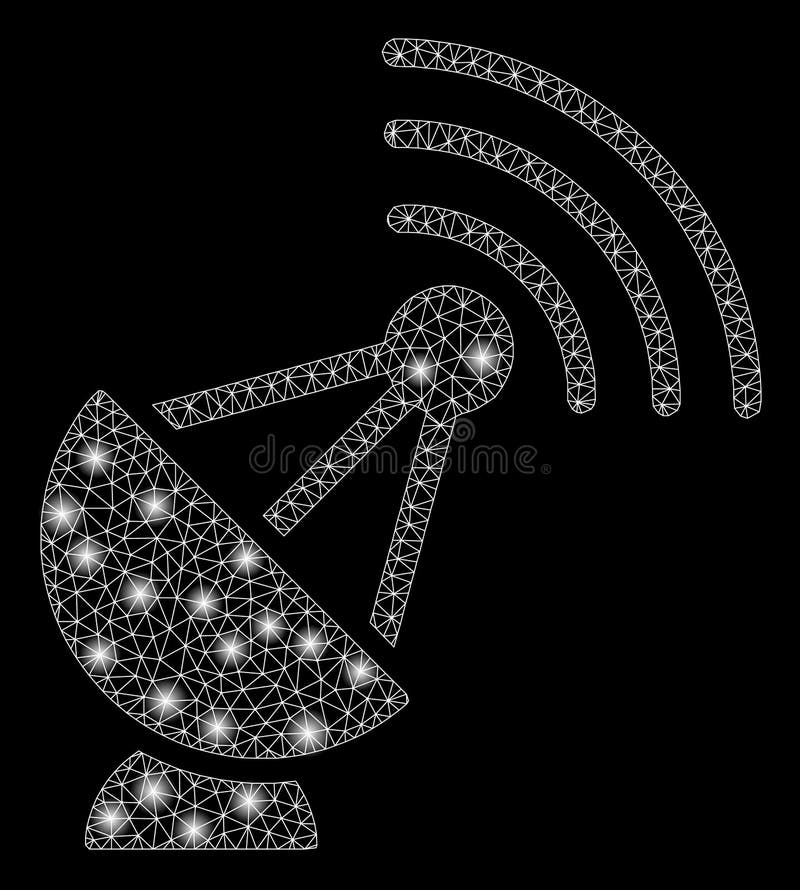 Flare Mesh Wire Frame Radio Transmitter with Flare Spots Stock Vector ... Flare Mesh Wire Frame Radio Transmitter with Flare Spots Stock Vector ...