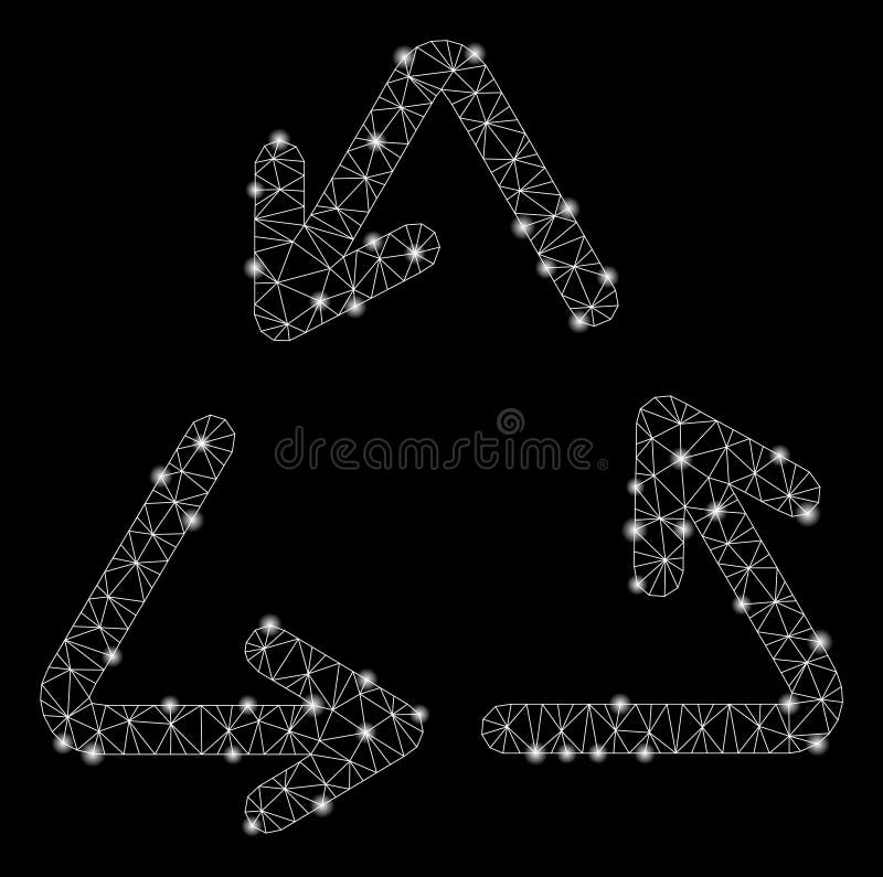 Flare Mesh Wire Frame Recycle with Flare Spots Stock Vector ... Flare Mesh Wire Frame Recycle with Flare Spots Stock Vector ...