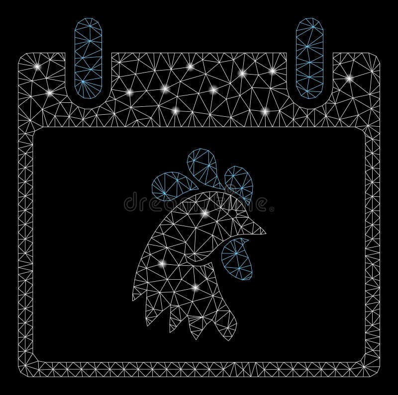 Flare Mesh Wire Frame Rooster Head Calendar Day with Flare Spots Stock ... Flare Mesh Wire Frame Rooster Head Calendar Day with Flare Spots Stock ...