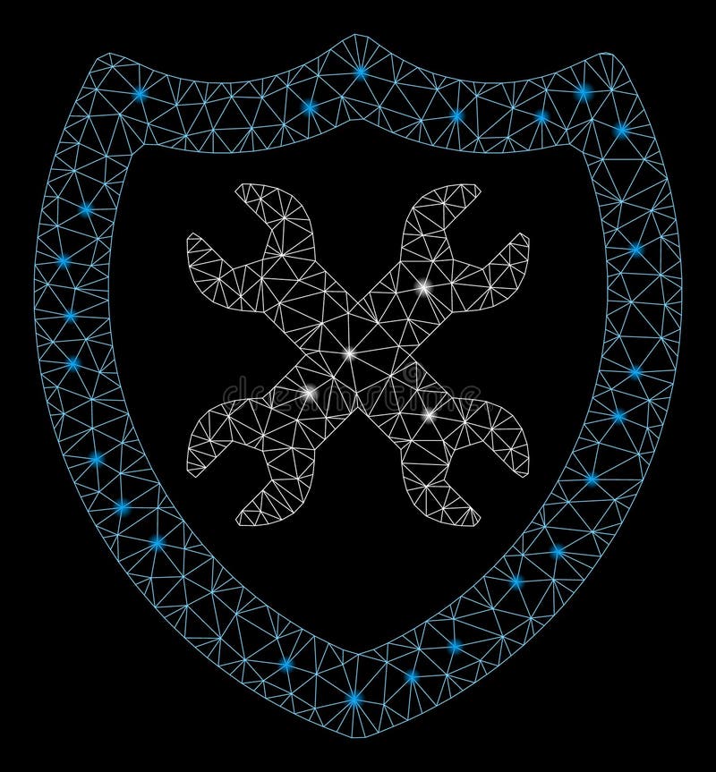 Flare Mesh Wire Frame Security Configuration with Flare Spots Stock ...