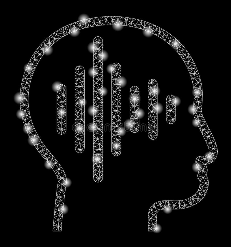 Flare Mesh Wire Frame Sound Thinking with Flare Spots Stock ...
