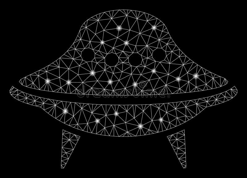Flare Mesh Wire Frame Space Ship with Flare Spots Stock Vector ... Flare Mesh Wire Frame Space Ship with Flare Spots Stock Vector ...