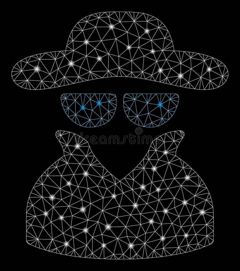 Flare Mesh Wire Frame Spy with Flare Spots Stock Vector - Illustration ... Flare Mesh Wire Frame Spy with Flare Spots Stock Vector - Illustration ...