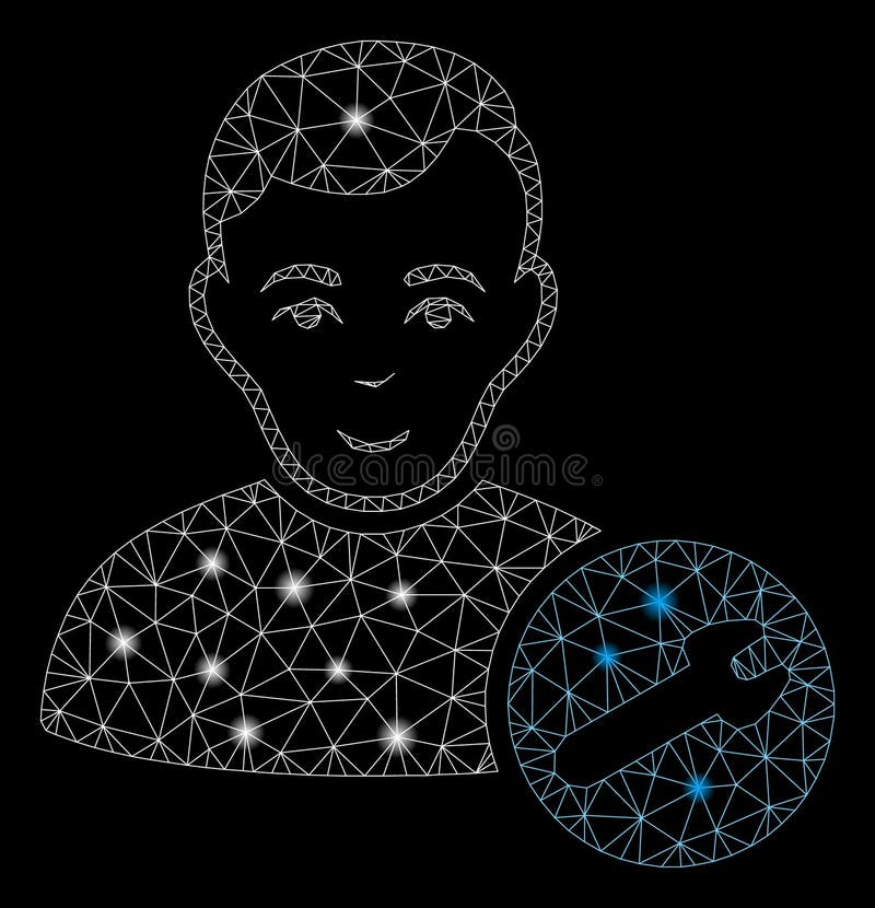 Flare Mesh Wire Frame User Settings Wrench with Flare Spots Stock ... Flare Mesh Wire Frame User Settings Wrench with Flare Spots Stock ...