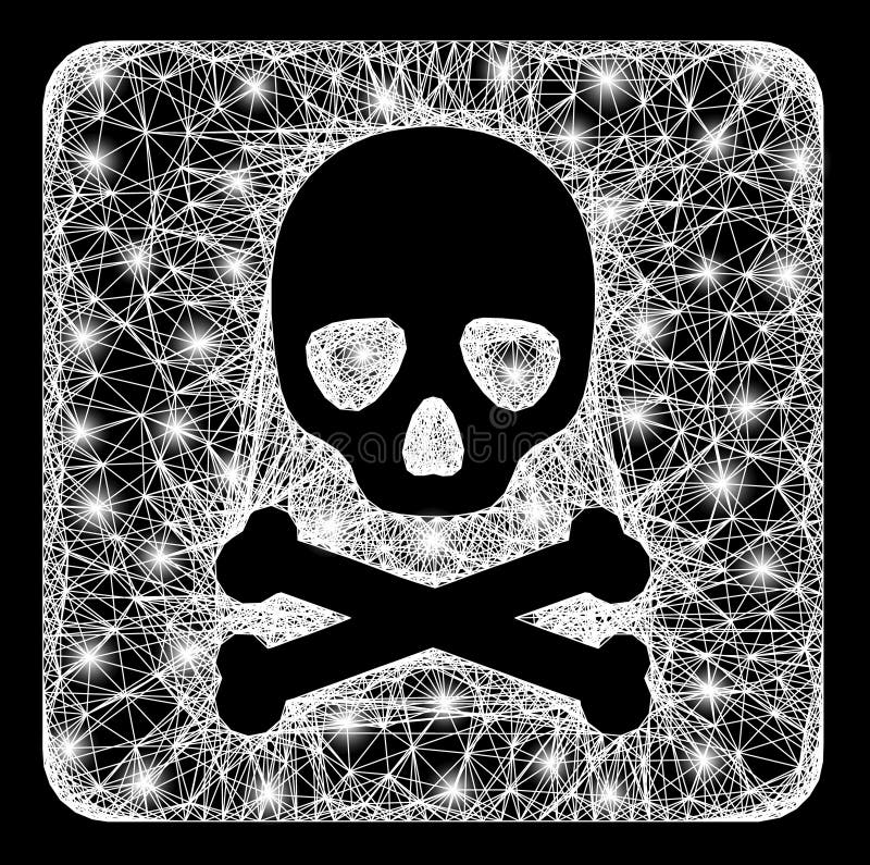 Network Death Box Mesh with Bright Glitter Dots Stock Vector ...