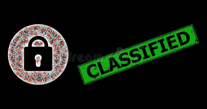 Glowing Red Classified Top Secret Symbol or Stamp Stock Illustration ...