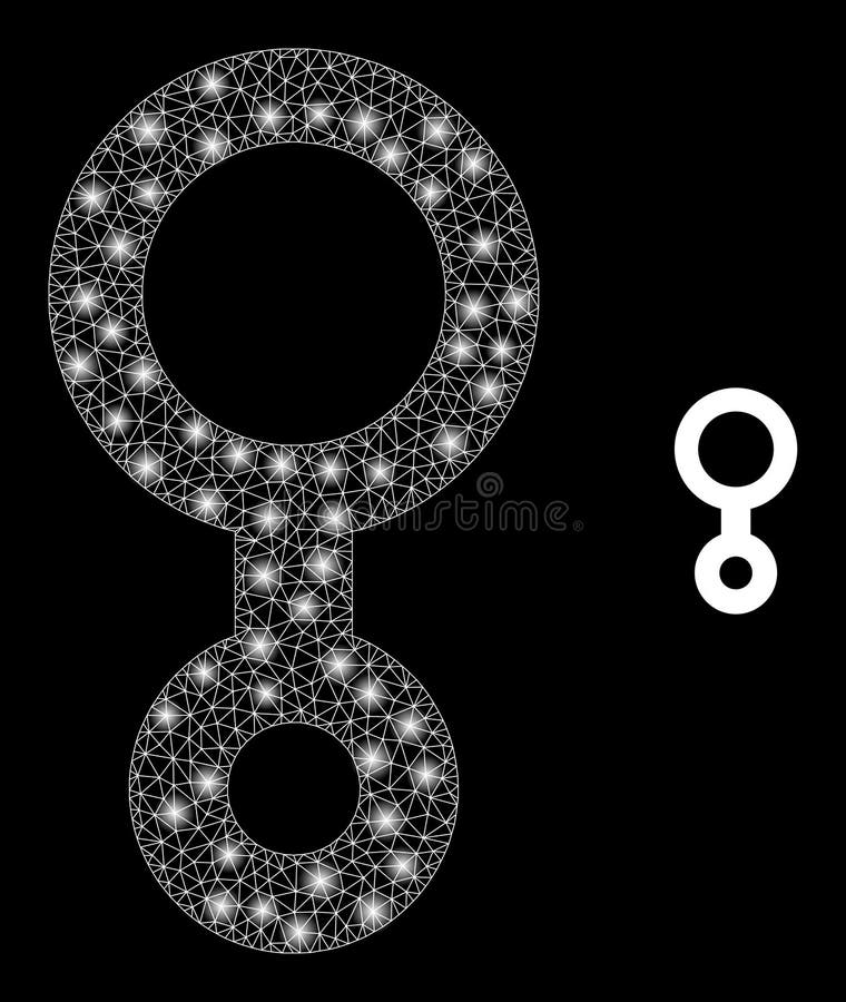 Flare Net Third Gender Symbol with Glare Spots Stock Vector ...