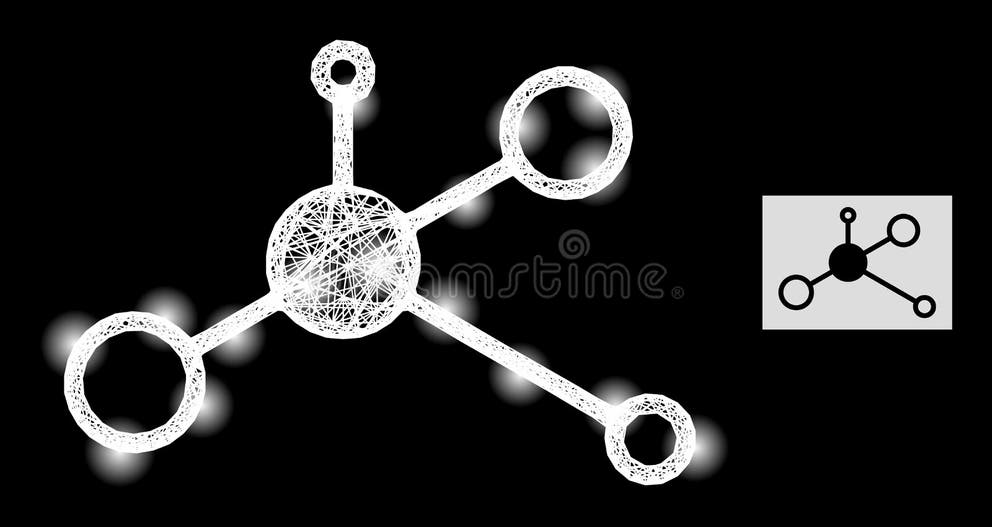 Flare Network Mesh Masternode with Lightspots Stock Image - Image of ...