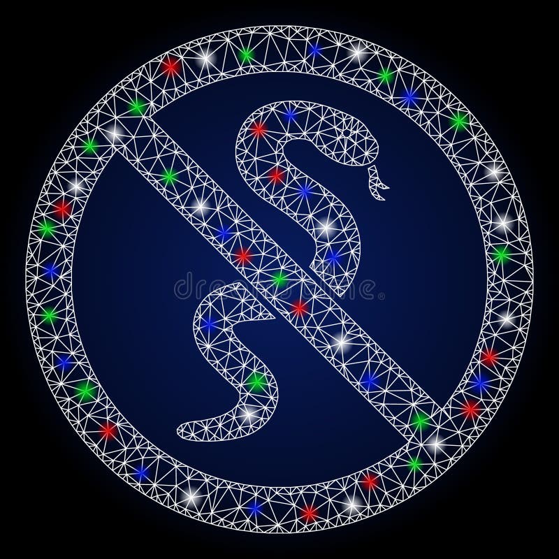 Flare Mesh 2D No Snake with Flare Spots Stock Illustration ...