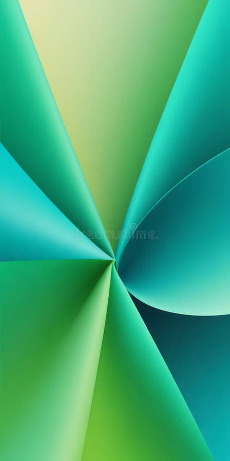 Flared Shapes in Aqua and Green Stock Image - Image of color, aqua ...