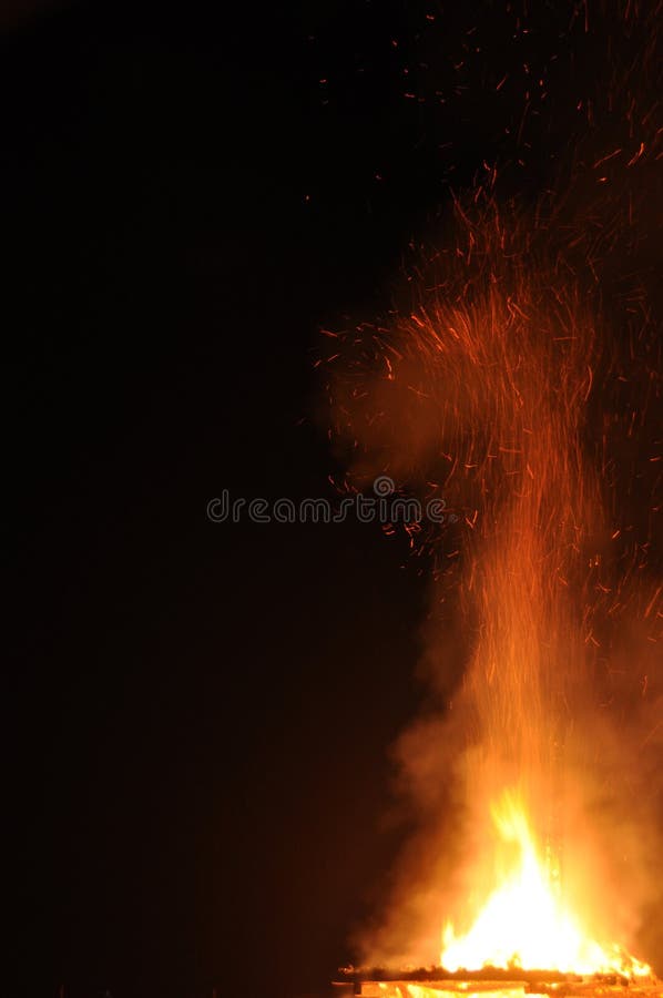 Flaring fire stock image. Image of temperature, bonfire - 50591589