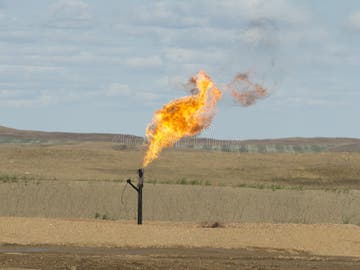 Flaring Natural Gas stock photo. Image of bakken, energy - 37438892