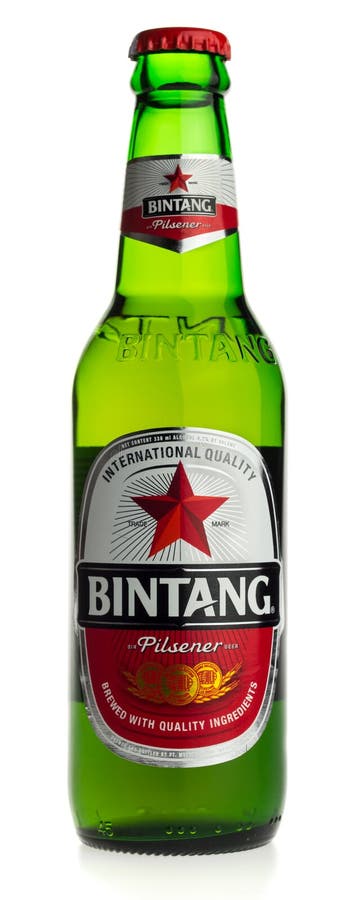 Flasche Indonesier-Bintang-Lager-Bier Redaktionelles Bild - Bild von ...