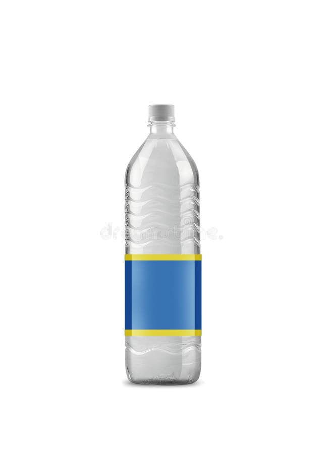 Flasche voll Wasser stockbild. Bild von flasche, makro - 124464617
