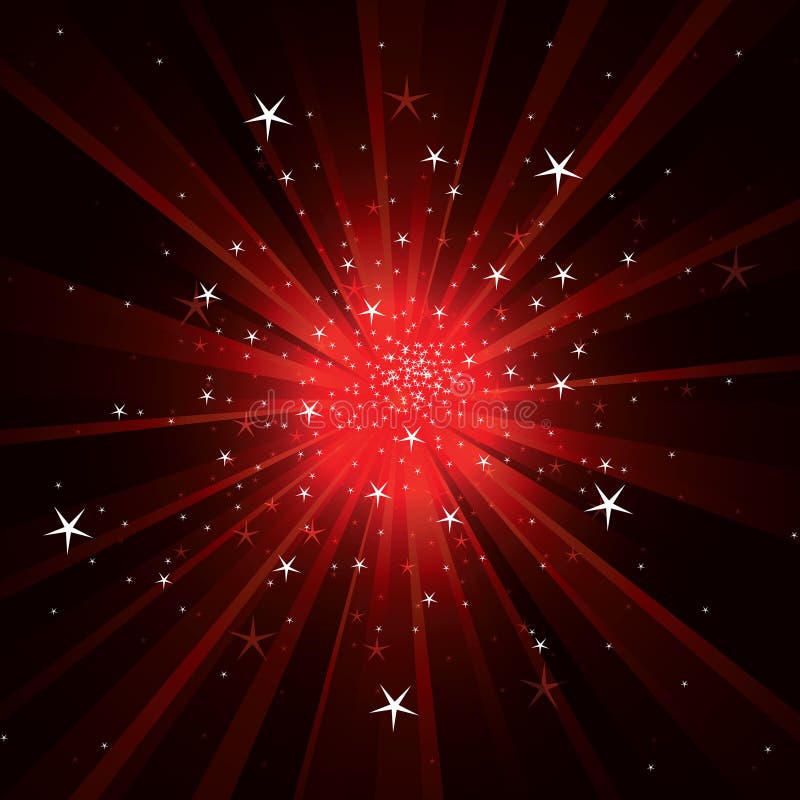 Flash Background with Light Rays and Stars Stock Illustration ...