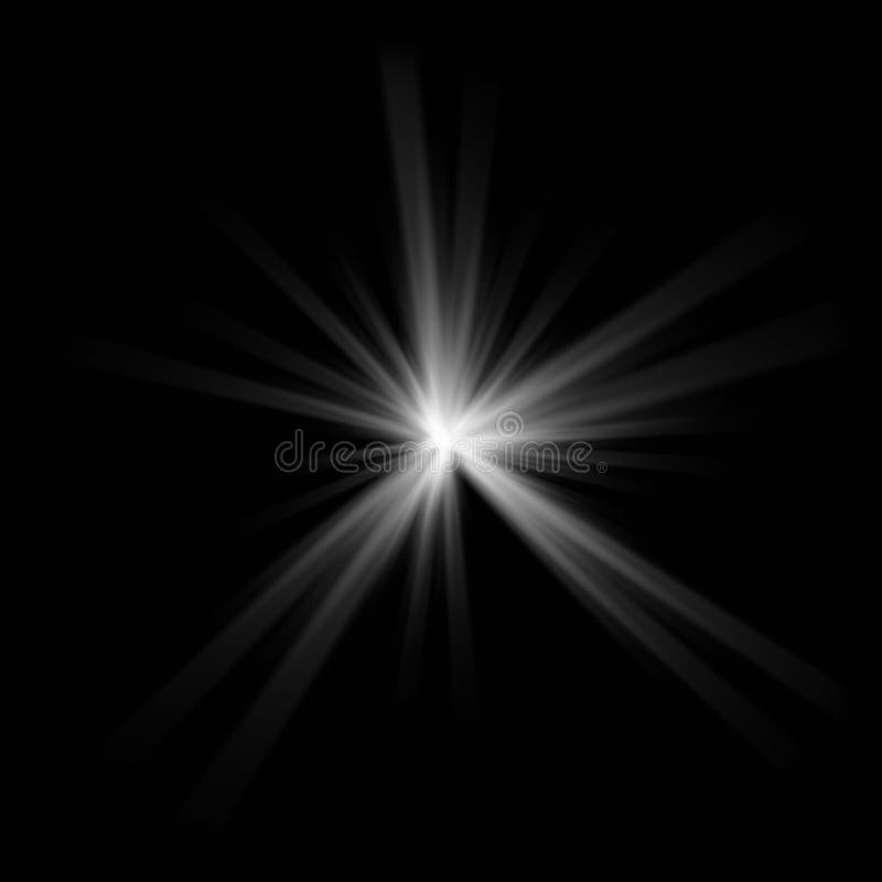 Estrella blanca parpadea stock de ilustración. Ilustración de viga ...