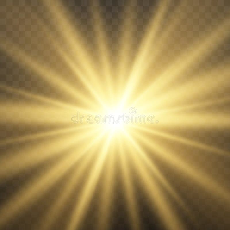 Flash Bright Star, Shining Sun, Sparkling Dust. Stock Vector ...