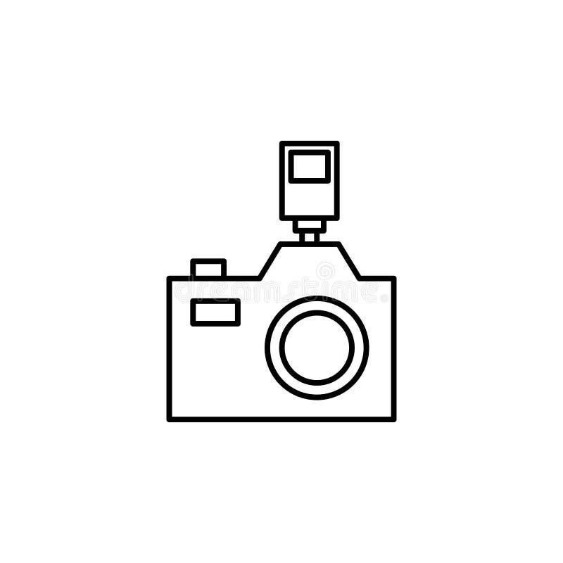 Flash Camera Icon. Element of Video Products Outline Icon for Mobile ...