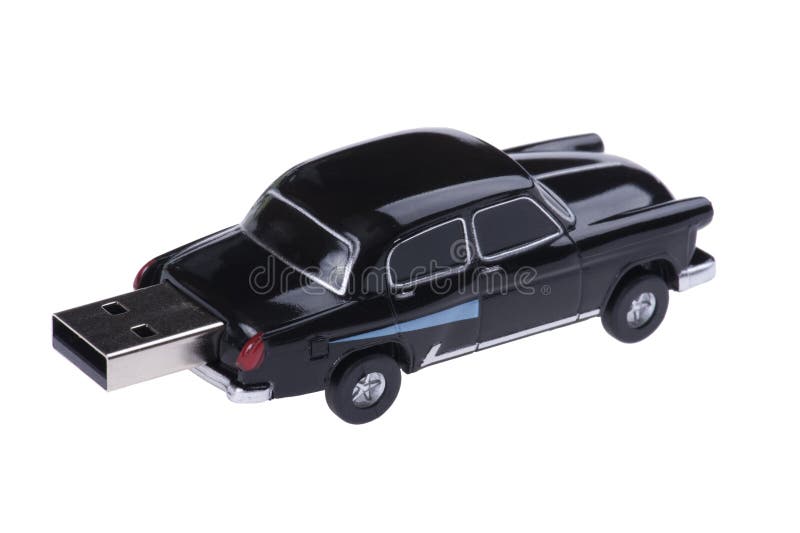 Flash car on white stock photo. Image of connect, computer - 16487782