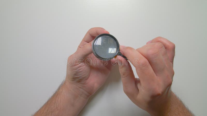 Flash Card Diagnostics. Using a Magnifying Glass To Detect Defects ...