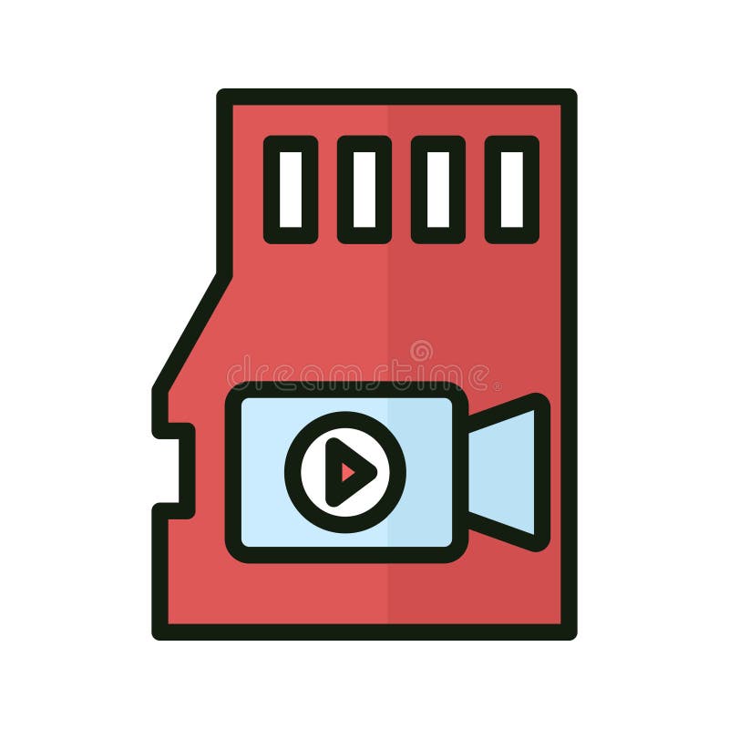 Flash Card Isolated Vector Icon Which Can Easily Modify or Edit Stock ...