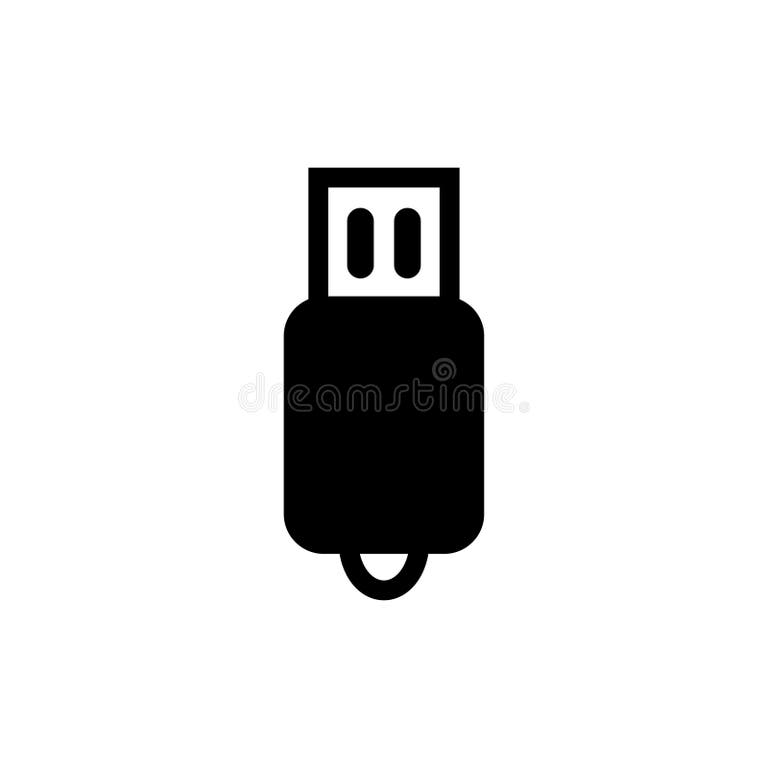 Flash card usb vector icon stock vector. Illustration of disk - 105238132