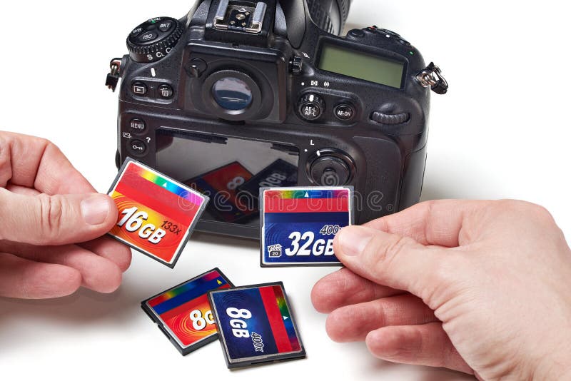 Flash Cards CF and DSLR Camera Stock Image - Image of disk, dslr: 68927315