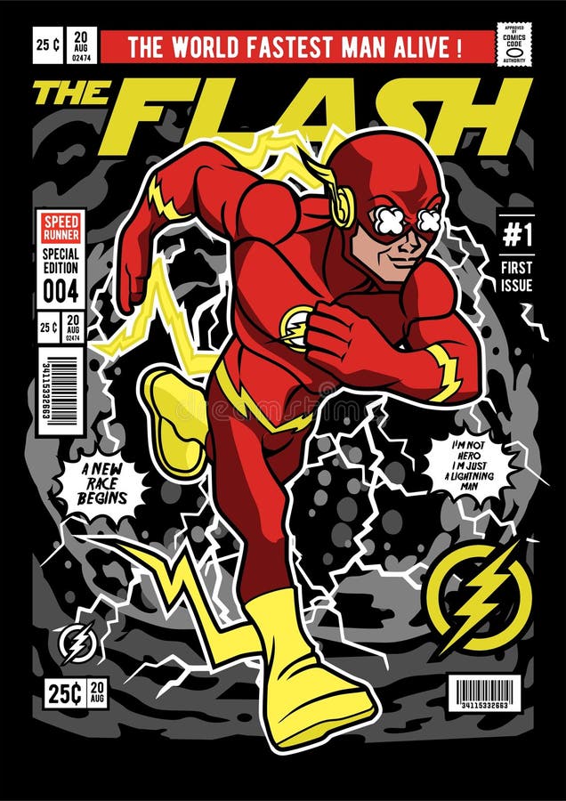 The Flash stock illustration. Illustration of design - 324366795