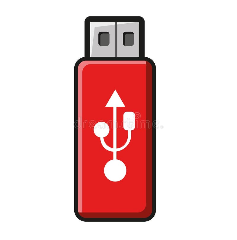 Flash drive USB icon stock vector. Illustration of port - 52482449