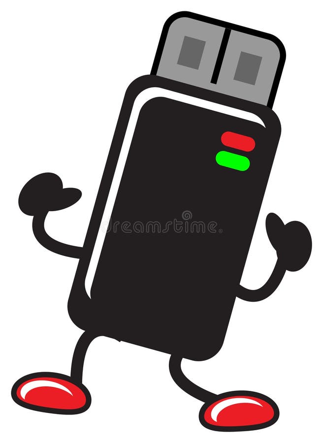 Flash disk stock vector. Illustration of object, technology - 24764411