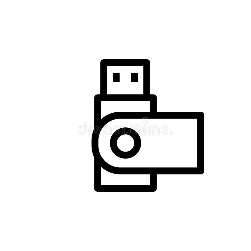 Flash Disk Icon Design Template Stock Vector - Illustration of ...