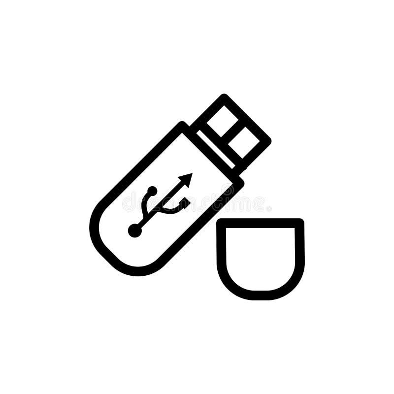 Flash Disk Icon Design Template Stock Vector - Illustration of ...