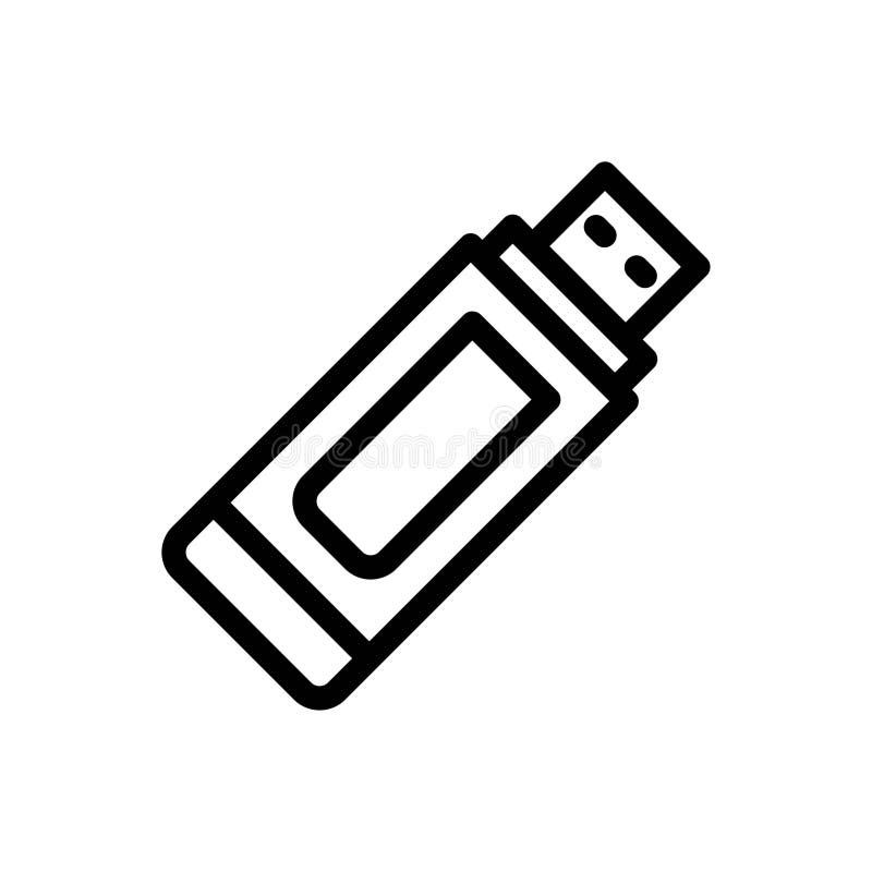 Flash Disk Icon or Logo Vector Illustration Isolated Sign Symbol ...