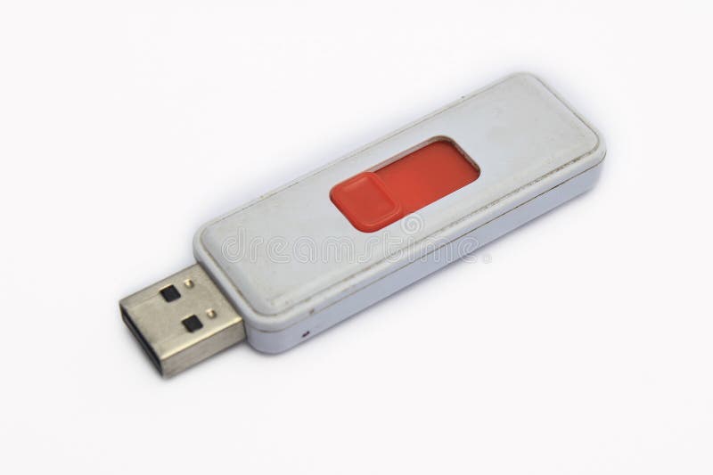 Flash Disk or USB Flash Drive Isolated on White Background Stock Image ...