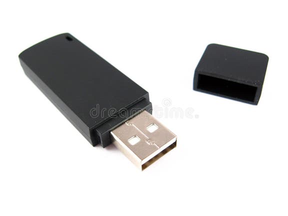 Flash Drive stock photo. Image of data, black, plug, technology - 4424146