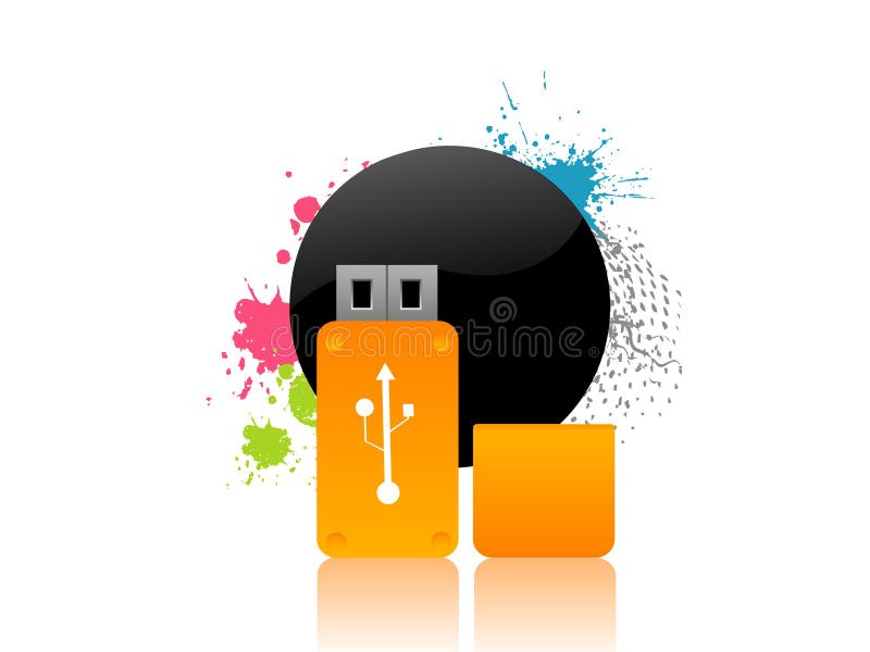 Flash drive stock illustration. Illustration of store - 5452321