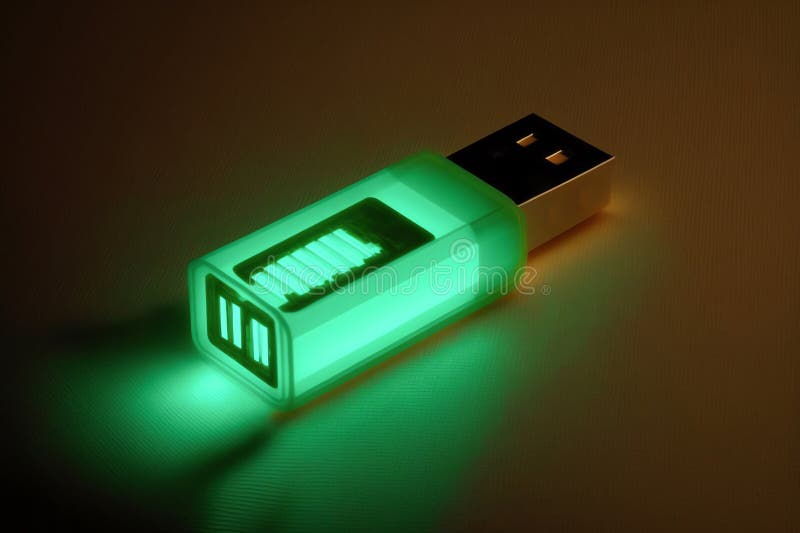 Flash Drive Burning. Fast Flash Drive in Fire. Data Destruction Concept ...