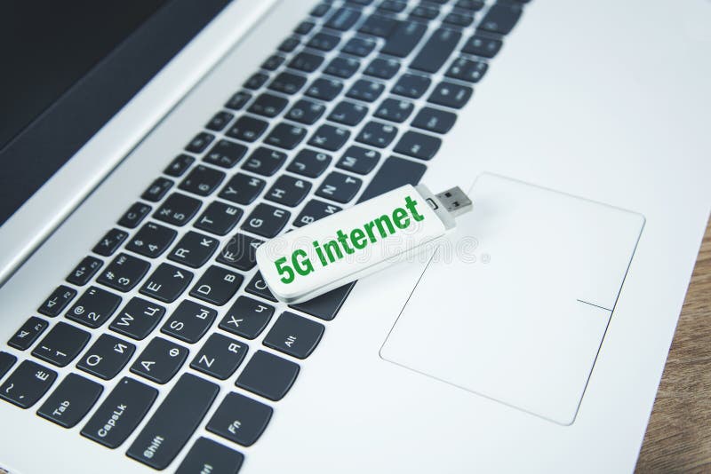 Flash drive with computer stock photo. Image of electronic - 157416494