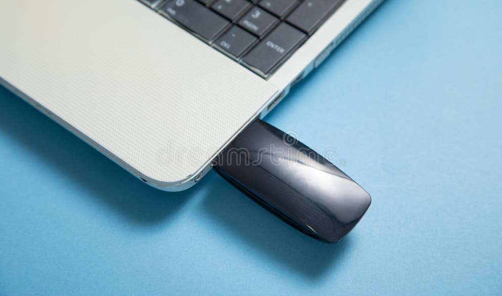 Flash Drive with a Computer Keyboard Stock Photo - Image of storage ...