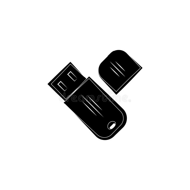 Flash drive icon symbol stock illustration. Illustration of pocket ...