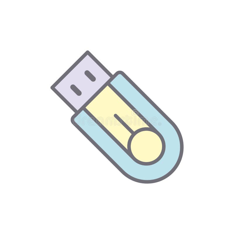 Flash Drive Icon Vector Design Template Stock Vector - Illustration of ...